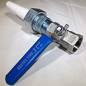 Large Ceramic Sandblaster Nozzle Assembly: C1 (3/16" ID) Nozzle Tip, Steel Ball Valve & Holder- Longer-Lasting Professional Abrasive Blasting Nozzle Tip Replacement