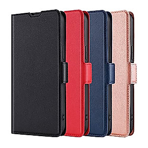 Fansipro Wallet Folio Case for Samsung Galaxy S9 Plus, Premium PU Leather Slim Fit Cover for Galaxy S9 Plus, 1 Card Slot, Handy, Black