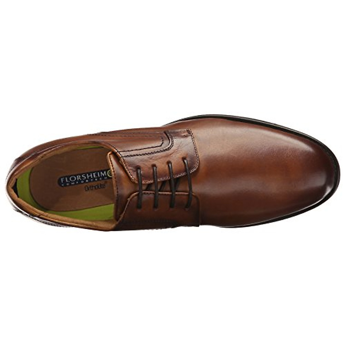 Florsheim Men's Medfield Plain Toe Oxford Dress Shoe, Cognac, 11 Wide