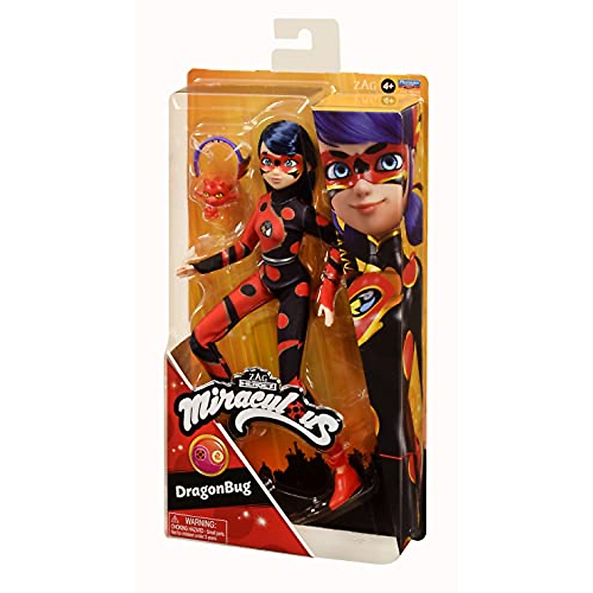 Bandai P50010 Miraculous: Tales of Ladybug & Cat Noir-Dragon Bug Fashion Doll with Accessories, Multicolour