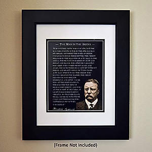 OUTWEST TRADING The Man in The Arena Speech Photo Print on Matte Photo Paper (11 x 14)