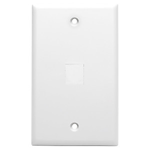 TRIPP LITE Snap in Blank Keystone Jack Insert, 10 Pack, White (N040-010-WH)