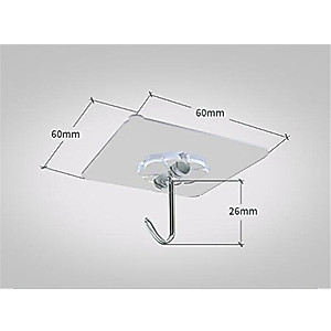 KK5 Adhesive Wall Hooks Hangers Heavy Duty 13 Pounds Sticky Hooks for Hanging for Kitchen Livingroom Bedroom Student Dormitory Stainless Steel Ceiling Hanger