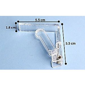 20Pcs Clear Plastic Tablecloth Clips Spring Loaded Tablecover Table Cloth Clip Clamp Holder for Home Party Picnic