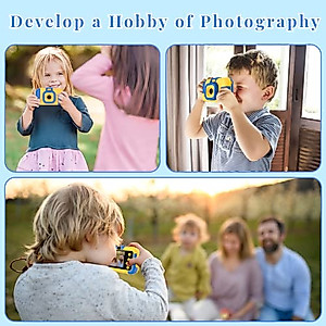 Kids Camera for Boys and Girls Age 3-10 Years Old Cameras for Kids with 32GB SD Card 1080P HD Digital Video Cameras for Kids Birthday Electronic Toys Gifts for Toddlers