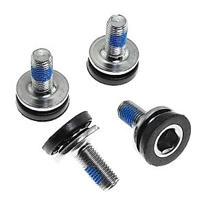 Maxmoral 4pcs M8x15mm Mountain Bike Hex Head Crank Arm Bolts Bicycle Axle Bolt Waterproof Screw
