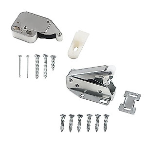 kmobruzy 2-Piece/Set Elephant Trunk Hook Lock Cabinet Door Cabinet Door Latches Lock Steel Door Latches Cabinet Door Lock Durable Cabinet Door Lock