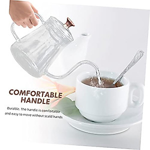 CRAFTHROU Coffee Hand Pot Office Coffee Pot Tea Pour Kettle Expresso Coffee Machine Stovetop Kettle Drip Coffee Maker Stainless Coffee Maker Espresso Stovetop Cafeteras Expresso Glass