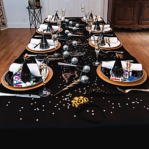 Halloween Party Paper Plate Tableware Set - Witch Party Plates with Tablecloths Serve 25, Trick or Treat Halloween Plates and Cups and Napkins sets, Perfect for Kids School, Office Party Decoration