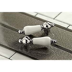 Kingston Brass KS3276PLBS Restoration Bridge Kitchen Faucet, Polished Nickel