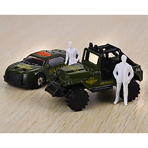 DS. DISTINCTIVE STYLE Unpainted Figures 1:50 Scale 100 Pieces Assorted Poses Miniature People for Architectural Layout Project O Scale Model Trains Railroads Home Bonsai Decor