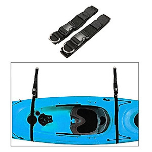 Docooler Kayak Wall Storage Strap Rack Boat Hanger Boat Keeper Garage Hanger Canoes Wall Rack Holders for Skiing Board, Ladder, Canoes