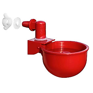 Chicken Water Cup Waterer Kit for Poultry - Pack of 6 + One Extra for Free (Total of 7)