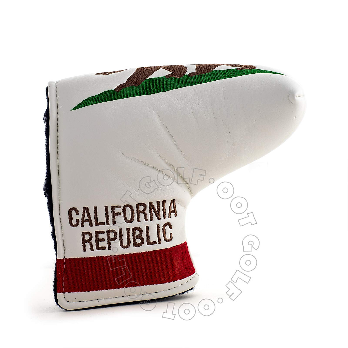 California Republic Blade and Mid Mallet Putter Headcover, White