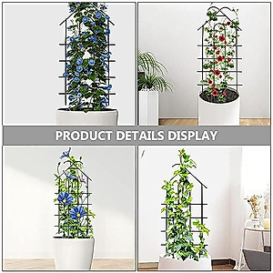 GANAZONO 2pcs Bracket Outdoor Lattice Trellis trellises for Climbing Plants Climbing Frame Vine Trellis Outdoor Accessories Raspberry Trellis Flower Stand Scaffolding Pergola
