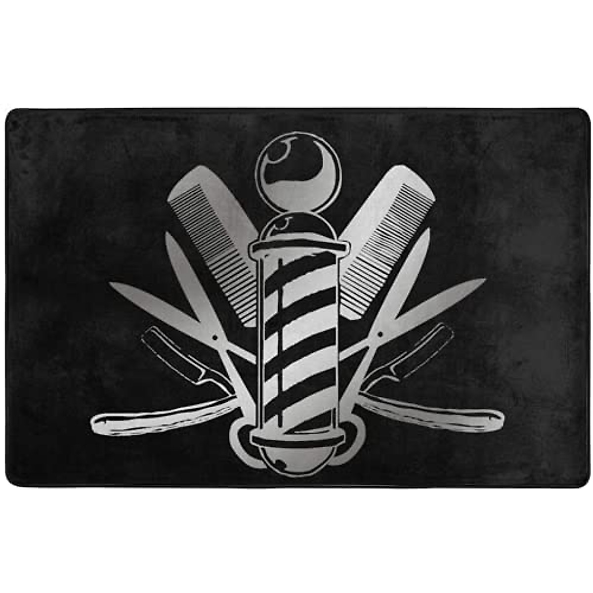 Jingclor Barber Area Rugs, Bedroom Living Room Kitchen Mat, Non-Slip Floor Mat Doormats Nursery Rugs, Children Play Throw Rugs Carpet Yoga Mat