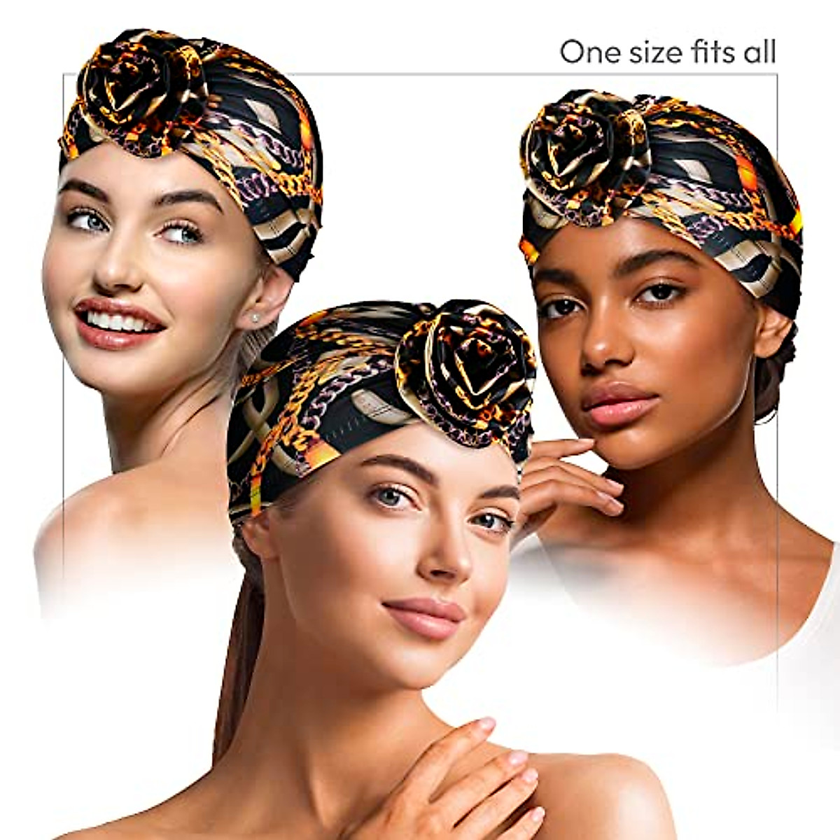 Red by Kiss Top Knot Turban X Keyshia Cole Head Wrap Urban Hair Scarf Luxe Silky Ultra Stretchy Headwraps (Luxury)