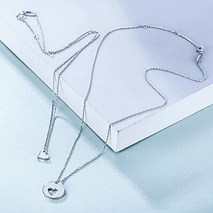 CHICLOVE Mother Daughter Jewelry Sets for Two, Cutout Heart Necklaces, 2 Sterling Silver Necklaces (A - mother and daughter necklace)
