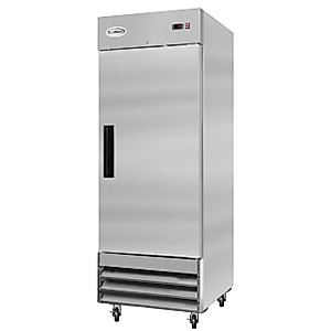 KoolMore RIR-1D-SS 29 in. One Door Commercial Reach-in Refrigerator, 23 cu. ft. ETL Listed in Stainless-Steel