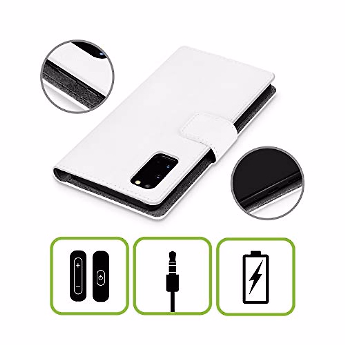 Head Case Designs Officially Licensed Kierkegaard Design Studio Retro Swirl Abstract Sage Art Leather Book Wallet Case Cover Compatible with Samsung Galaxy A04 (2022)