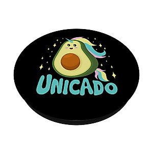 Uni Cado Unicorn Avocado Unicado Gift PopSockets PopGrip: Swappable Grip for Phones & Tablets