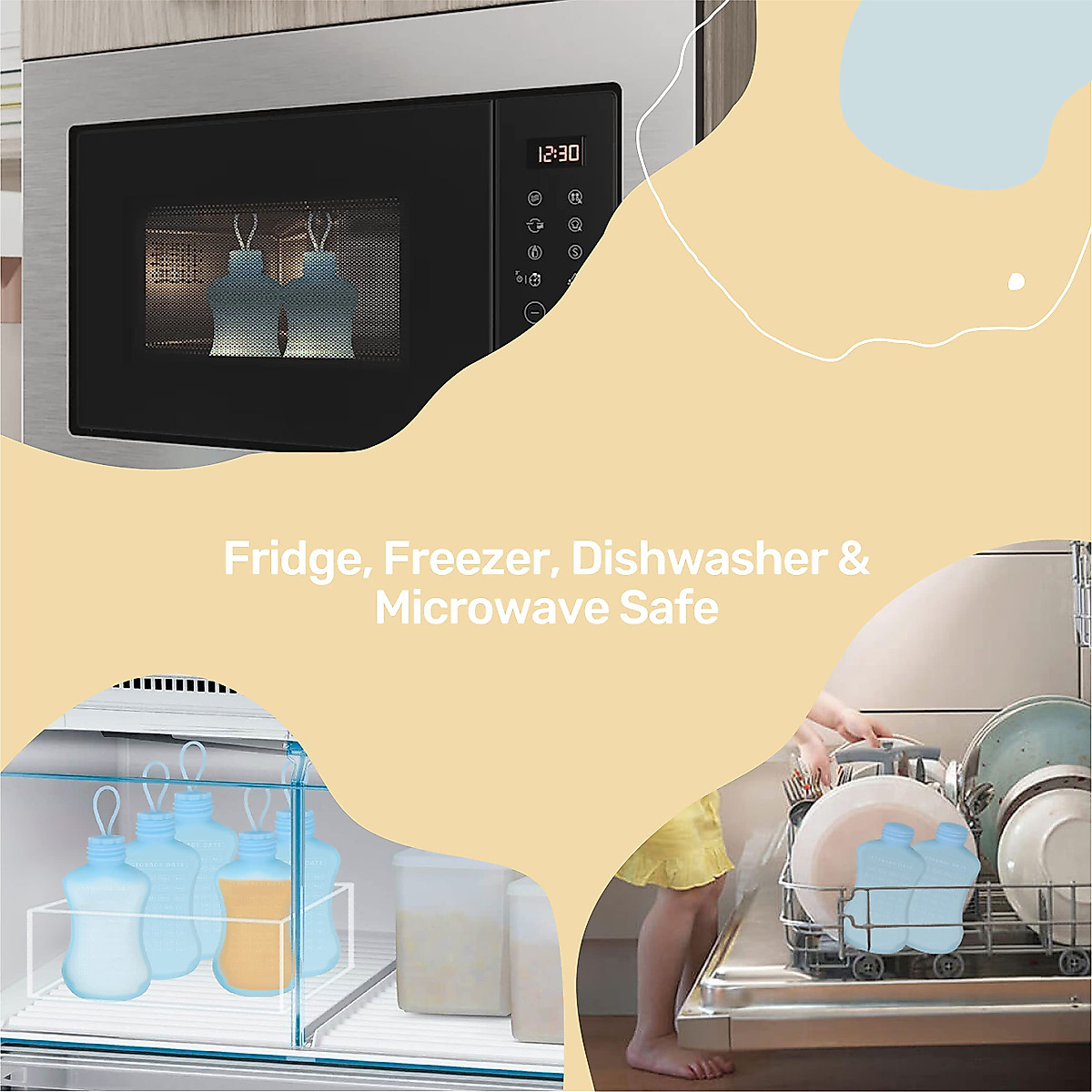 Reusable Silicone Breast Milk & Juice Storage Bags