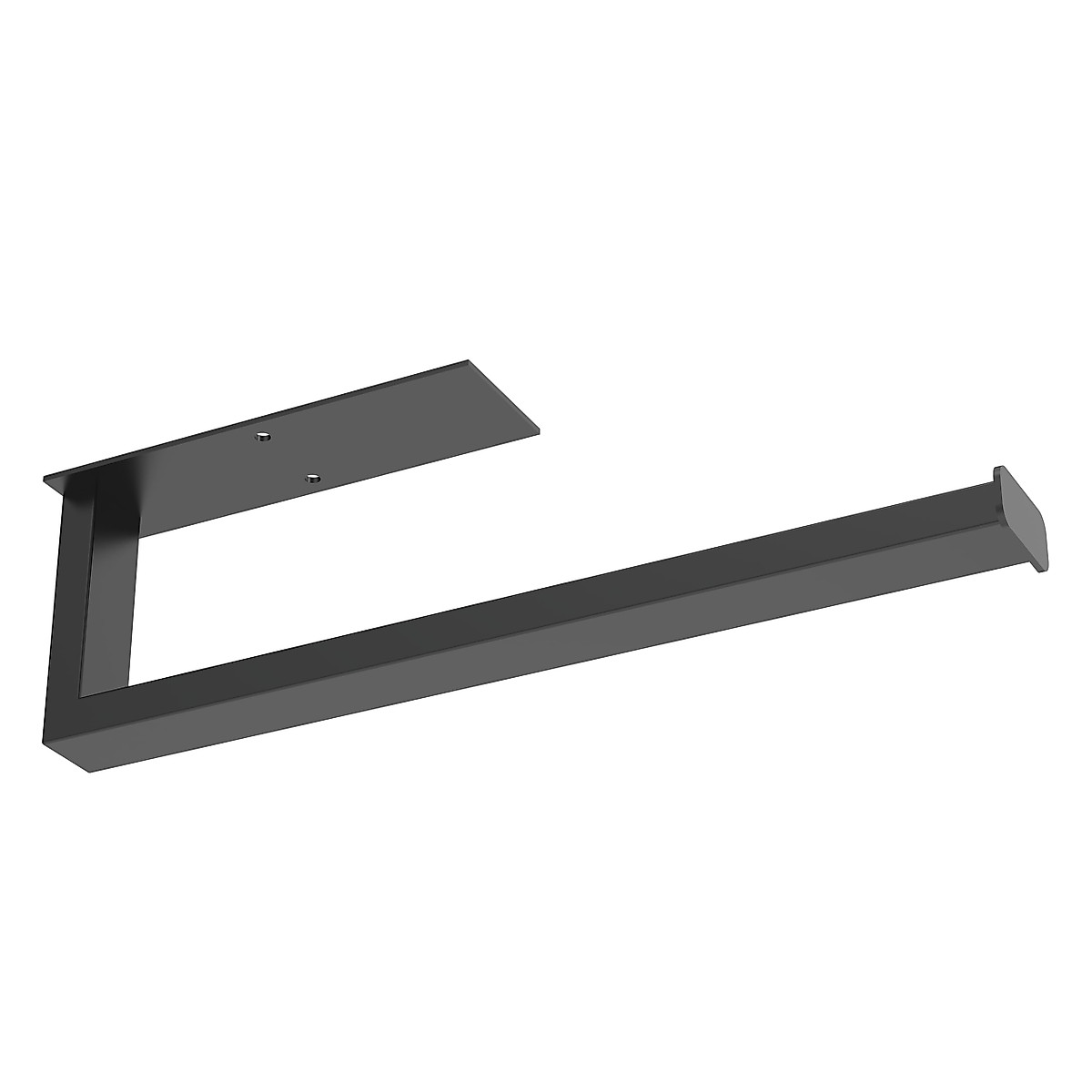 WZKALY Paper Towel Holder, SUS304 Stainless Steel Under Cabinet Paper Towel Bar, Self Adhesive or Wall Mount, Paper Towel Roll Rack for Kitchen and Bathroom (Black)