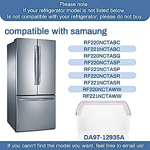 MONST DA97-12935A Door Bin, RF220NCTASR Door Shelf Compatible with samsung（Both Left and Right RF220NCTASG, RF220NCTAWW, RF220NCTASP, RF221NCTASP, RF221NCTASR etc Refrigerator, Replaces AP5651846