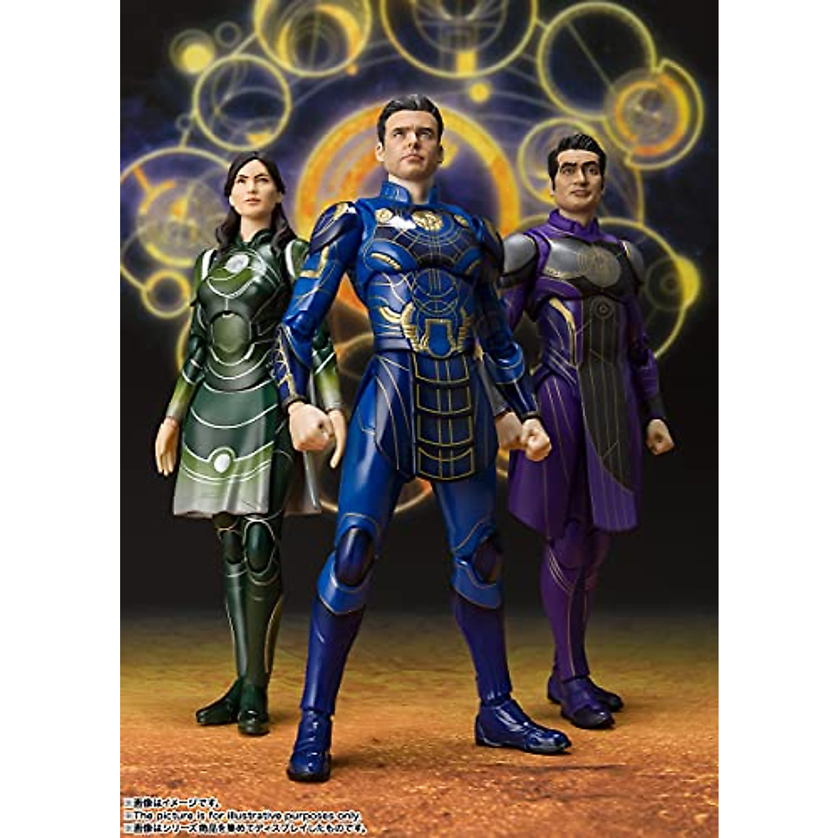 Bandai Spirits S.H. Figuarts Marvel Eternal Ecaris, Approx. 5.9 inches (150 mm), PVC & ABS Painted Action Figure