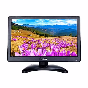 Eyoyo 12 inch HD 1920x1080 IPS LCD HDMI Monitor Screen Input Audio Video Display with BNC Cable for PC Computer Camera DVD Security CCTV DVR Home Office Surveillance