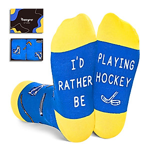 HAPPYPOP Hockey Gifts For Kids Boys Girls - Gifts For Kids Boys Girls 7-9 Years, Gifts For Hockey Players Lovers, Field Ice Hockey Socks