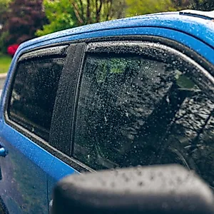 Auto Ventshade [AVS] In-Channel Ventvisor / Rain Guards | Smoke Color, 2 pc | 192916 | Fits 2007 - 2011 Toyota Yaris Coupe