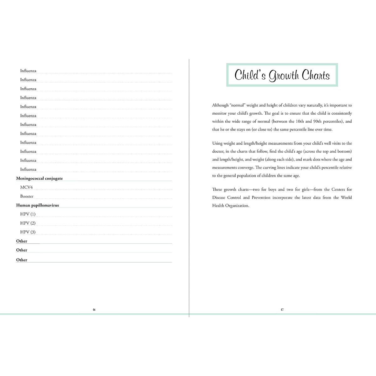 My Child's Health Record Keeper (Log Book)