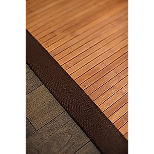 Anji Mountain Contemporary Rug, 4 ft x 6 ft, Chocolate