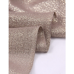 PANTONIGHT Women's Sparkling Metallic Evening Shawl Lightweight Wedding Shawl Extra Large Dressy Shawls and Wraps for Party (CHAMPAGNE GOLD 2511)