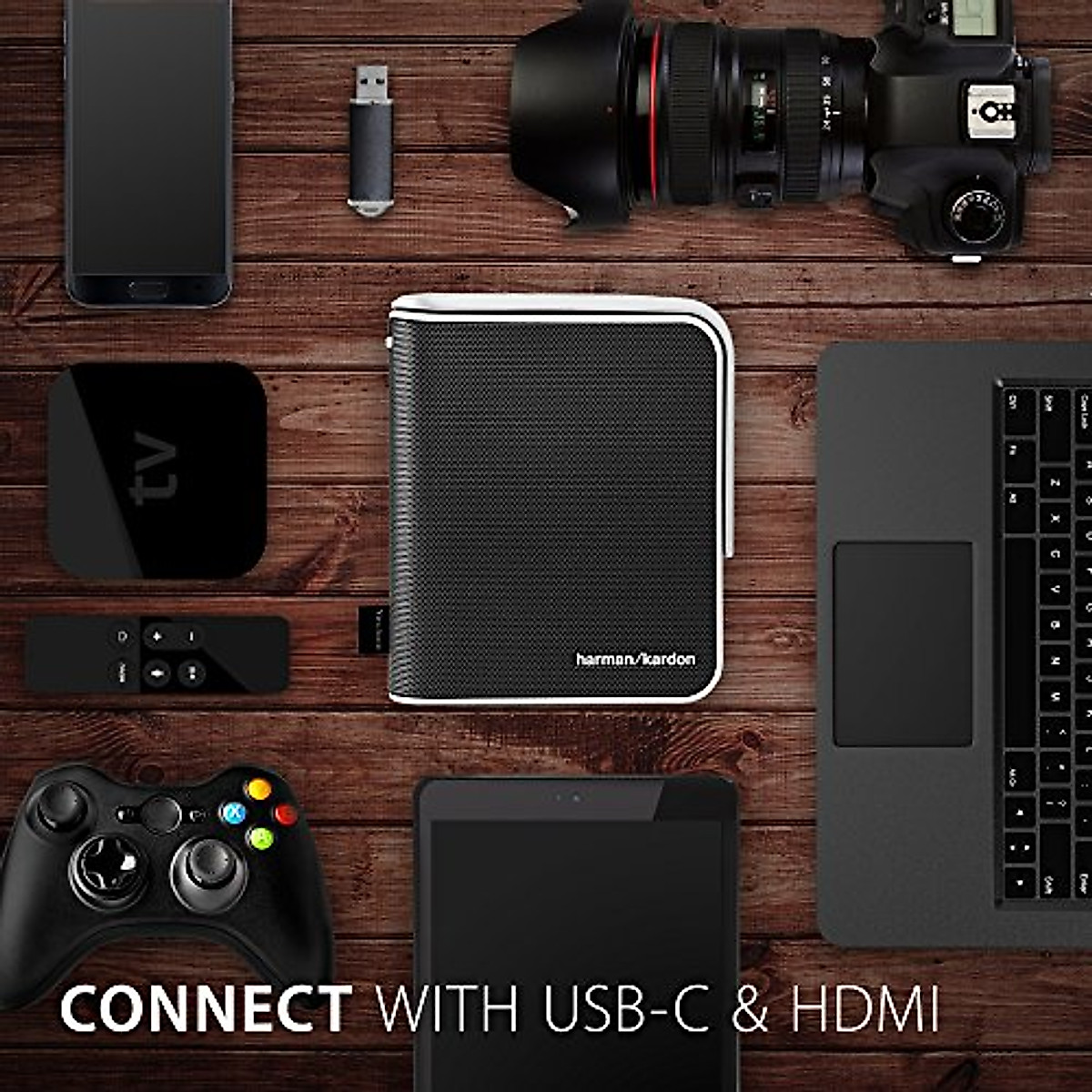 ViewSonic M1 Portable LED Projector with Auto Keystone, Dual Harman Kardon Speakers, HDMI, USB C, Stream Netflix with Dongle