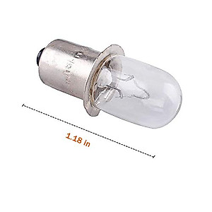 Podoy 780287001 Flashlight Bulbs for Compatible with Ryobi Ridgid 18V Flashlight P704 P703 P700 (2 Pack,white)