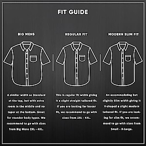 Visive Men's Summers, Short Sleeve Button Down Shirts, Regular Fit Soft & Breathable Mens Shirts Navy Dino L