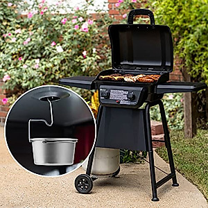 REOIUAO Grease Cup with Clip for Char-Broil/Kenmore Outdoor Grills and Other Similar Grills,Grease Bucket with Disposable Foil Liners (10 Pack)