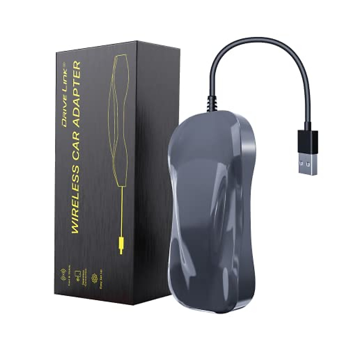 Wireless Android Auto Adapter, AA Dongle Convert Wired Android Auto to Wireless for Android Phone and Car 2016-2023, Easy Setup Compact