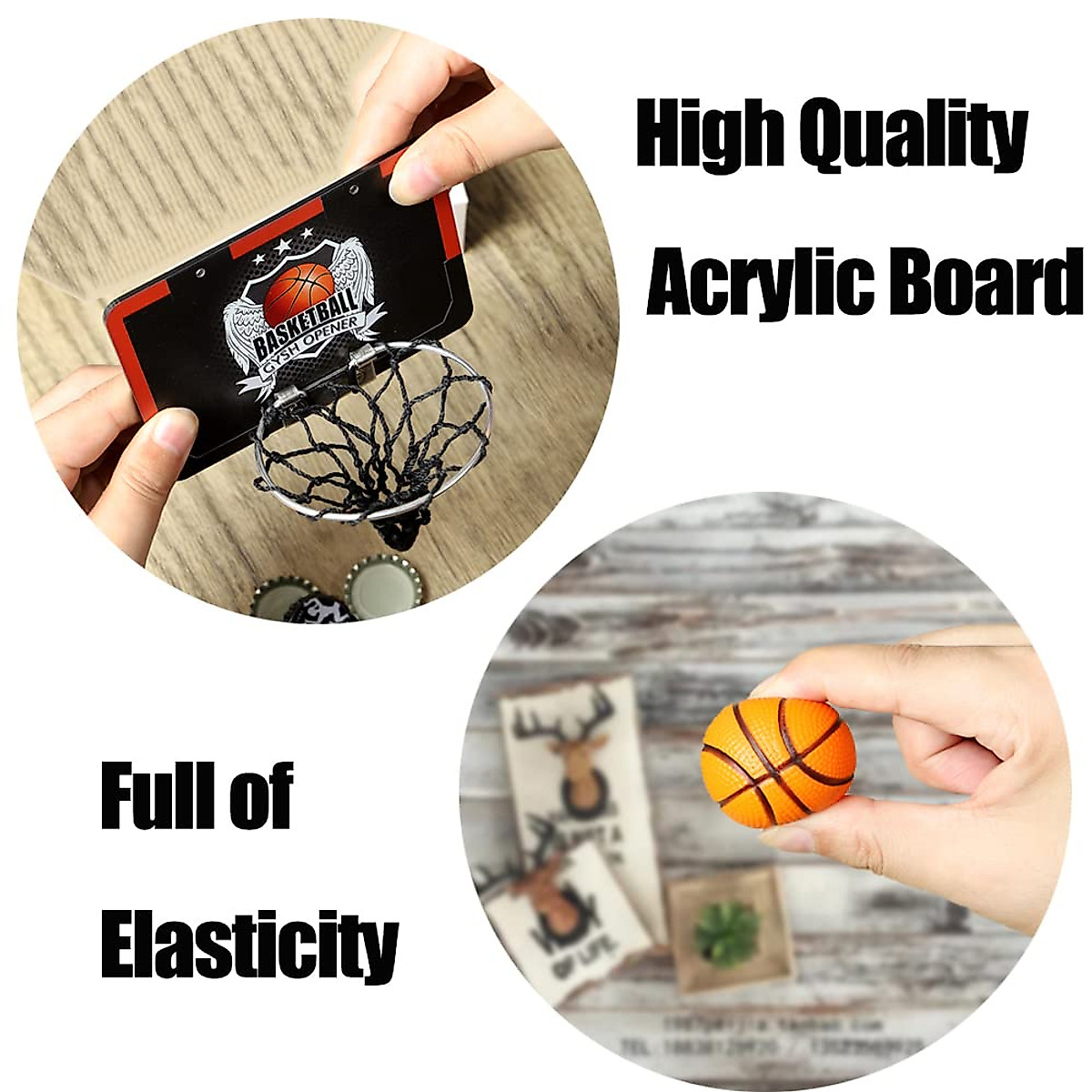 GYSH Indoors Office Desktop Mini Basketball Hoop,Smallest Foam Basketball and Hoop Stands,It can be Installed on The Desk or Table,Basketball Game,Desk Toys for Office for Adults(black2)