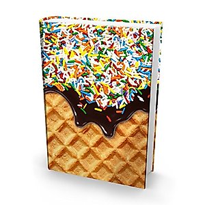 Book Sox Stretchable Book Cover: Jumbo Sprinkles Print. Fits Most Hardcover Textbooks up to 9 x 11. Adhesive-Free, Nylon Fabric School Book Protector. Easy to Put On. Washable & Reusable Jacket.