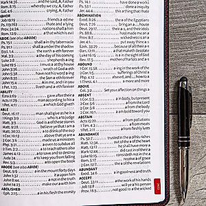 KJV Super Giant Print Reference Bible, Black Genuine Leather, Indexed, Red Letter, Pure Cambridge Text, Presentation Page, Cross-References, Full-Color Maps, Easy-to-Read Bible MCM Type