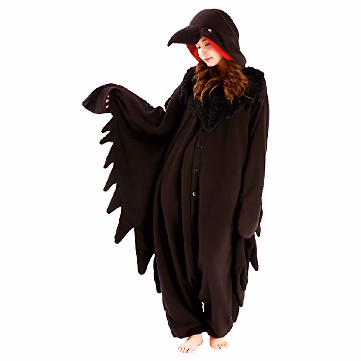 SAZAC Raven Kigurumi - Onesie Jumpsuit Halloween Costume