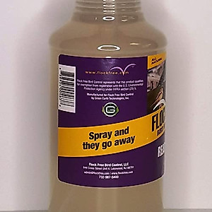Flock Free Bird Repellent Ready Spray, Ready to Use Bird Spray, Residential Bird Problem Solution, 32oz