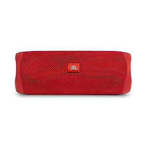 JBL FLIP 5 Portable Speaker IPX7 Waterproof Bundle with gSport Deluxe Hardshell Case (Red)