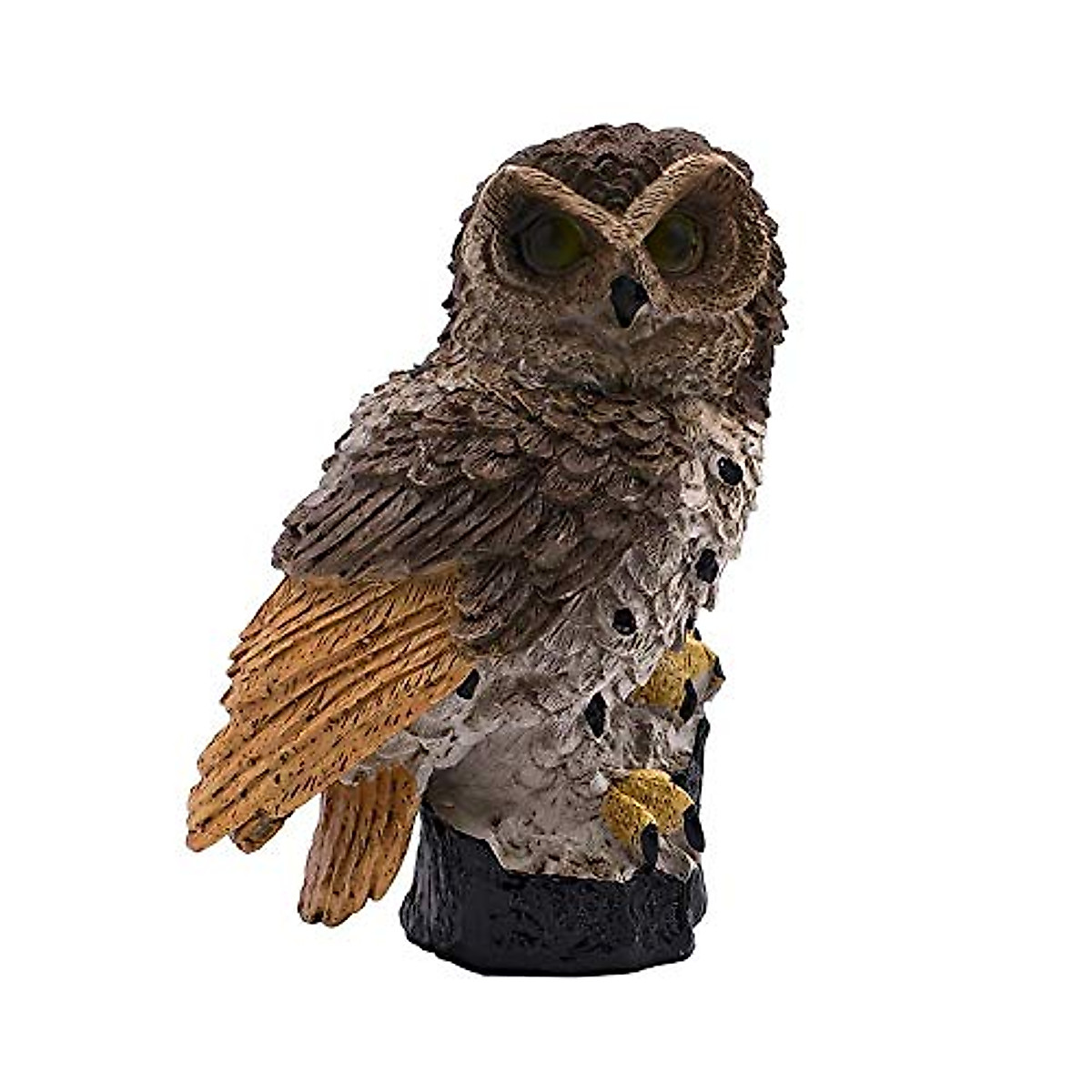 Uniprod LED Garden Lights - Solar Night Lights Owl Shape Solar-Powered Lawn Lamp - Waterproof, Energy Saving (Brown)