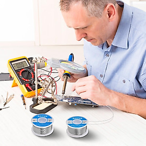 MAIYUM 63-37 Tin Lead Rosin Core Solder Wire for Electrical Soldering (0.8mm 50g)