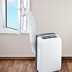 Sgran Portable Air Conditioner Hose, 5.9 Inch Diameter AC Hose, Anti-Clockwise Thread AC Vent Exhaust Hose, Lenth Up to 78 Inch Compatible with Haier LG Delonghi Air Conditioner Parts