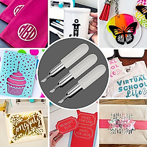 Hadwoer 5PCS Replacement Cutting Blades Compatible with Joy, Cut Vinyl Fabric Carbide Standard Blade Compatible with Joy